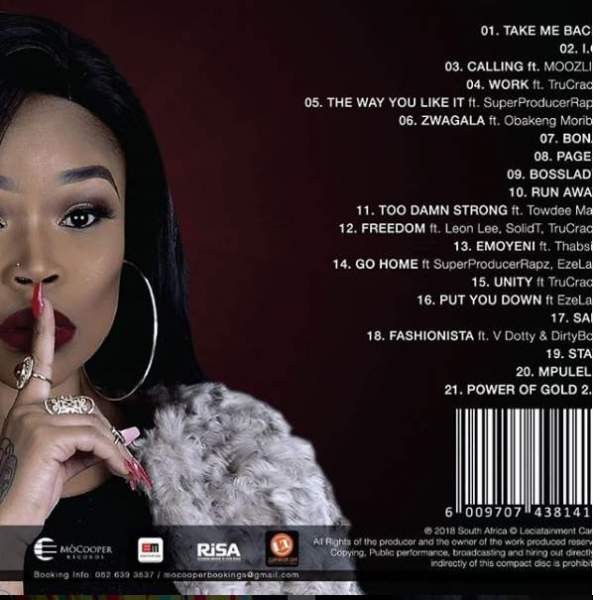 Fifi Cooper "Take Me Back" Album Cover + Tracklist - ZAtunes