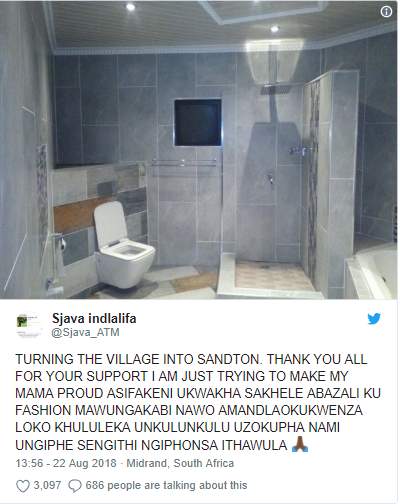 Photos: Sjava Builds New House For His Family in The Village - ZAtunes
